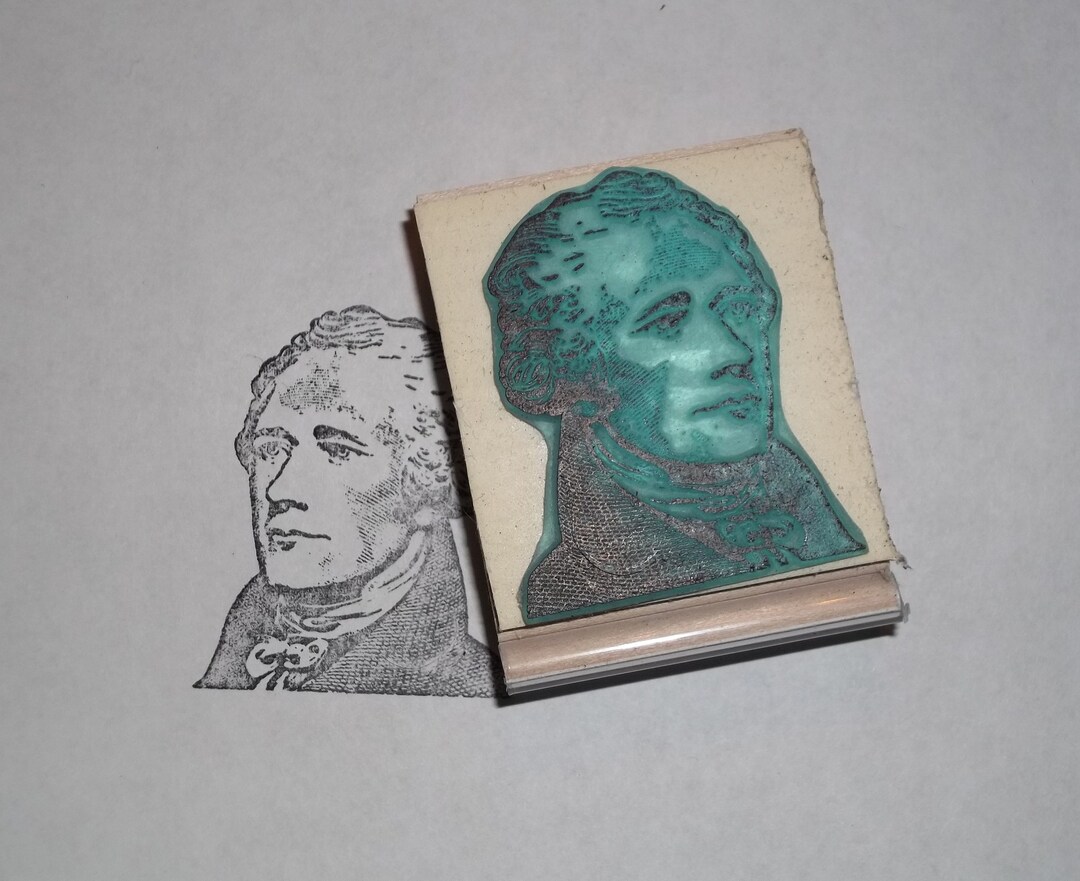 Alexander Hamilton Rubber Stamp - Etsy