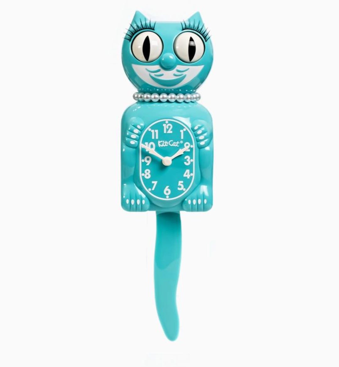 Vintage Kit Cat Klock Sticker and Vibrant Blue Turquoise Lady Kit-cat ...