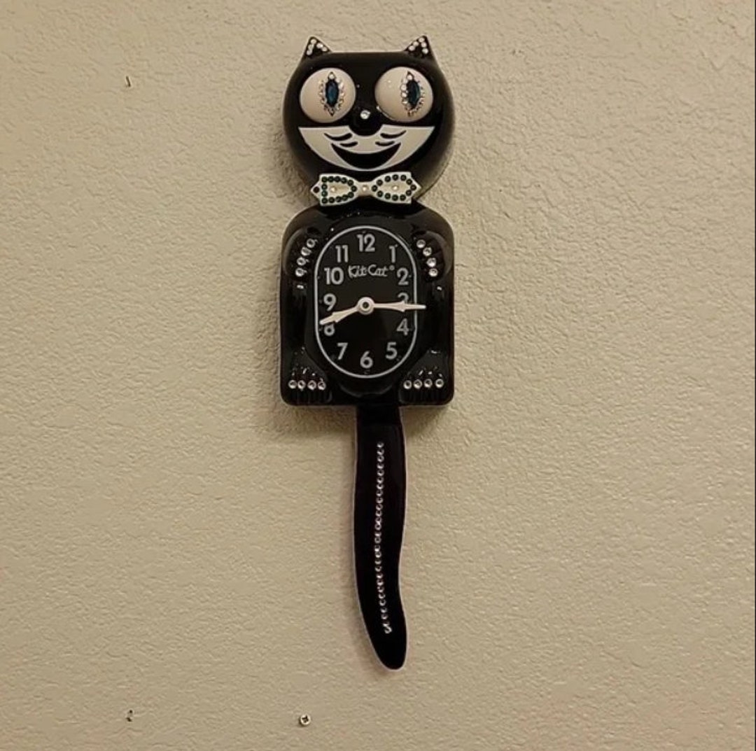 Jeweled Kit-cat Klock Clock SUPER RARE - Etsy