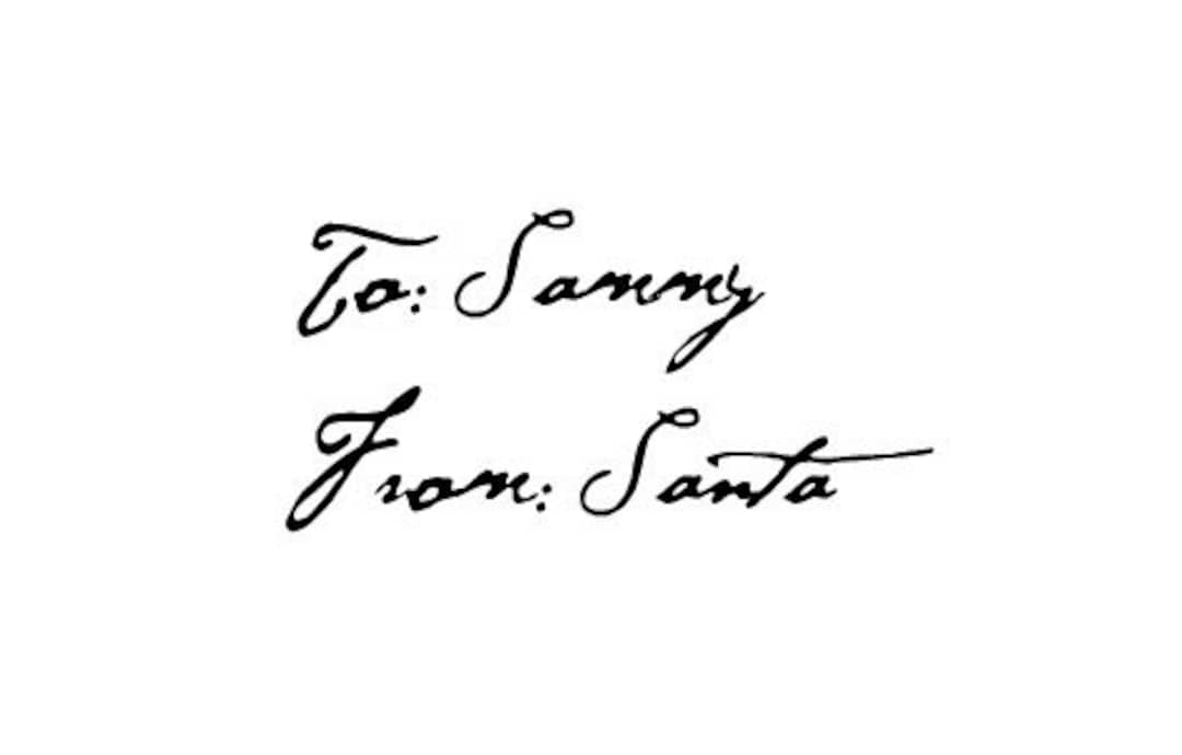 Customized Santa Claus Signature Rubber Stamp Autograph Christmas ...