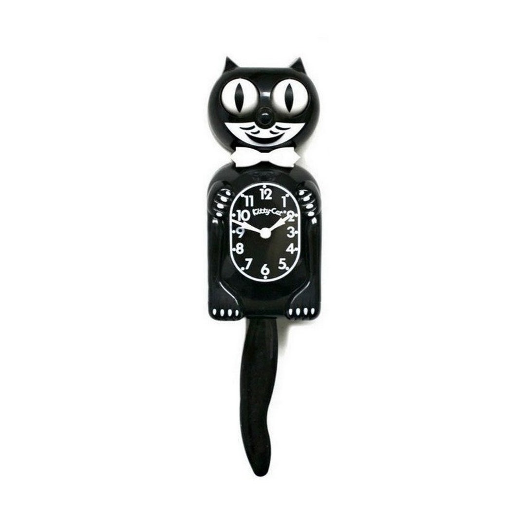 Classic Black Kitty-cat Kit-cat Clock Kat Klock FREE US SHIPPING and ...