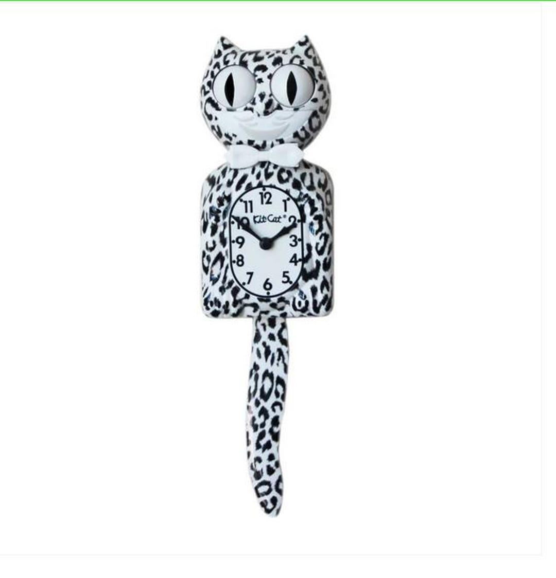 Exotic Pet Collection Snow Leopard Kit-cat Klock Clock FREE US SHIPPING ...