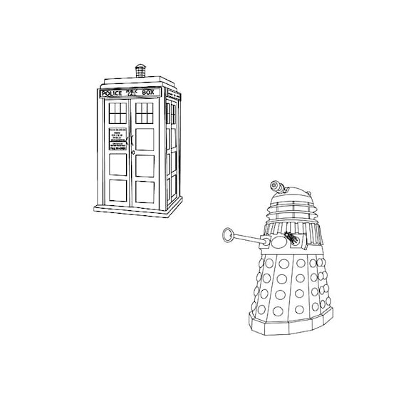 Doctor Who Dalek Coloring Pages