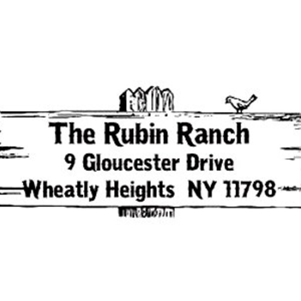 Western Address Stamp - Etsy