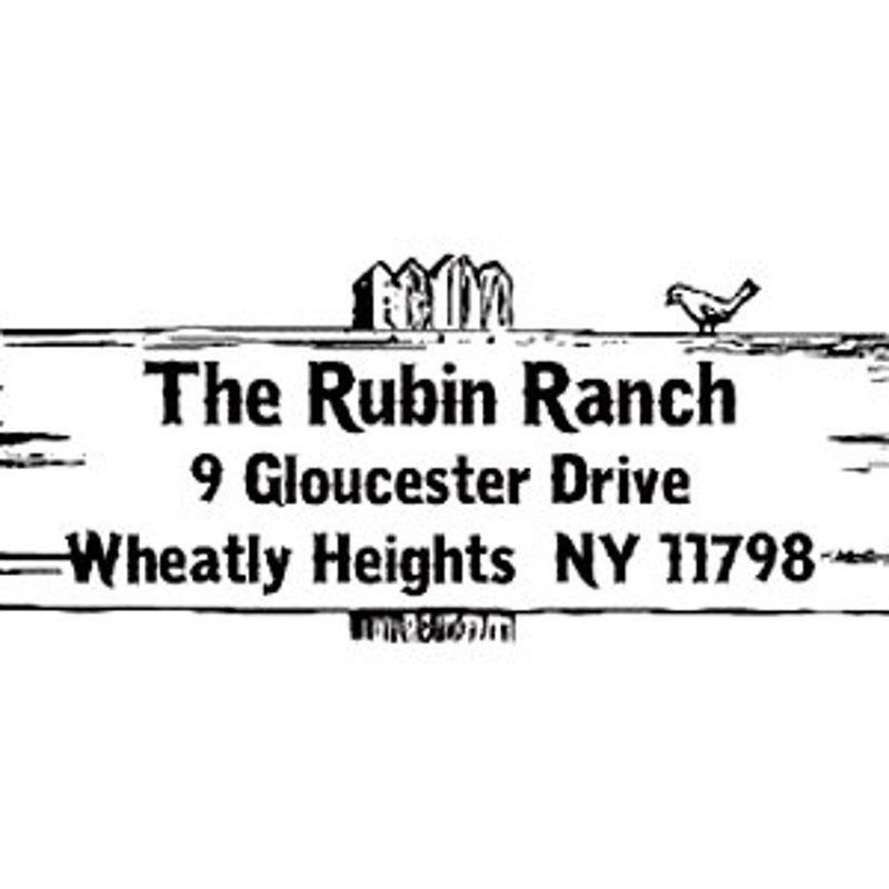 Western Address Stamp - Etsy