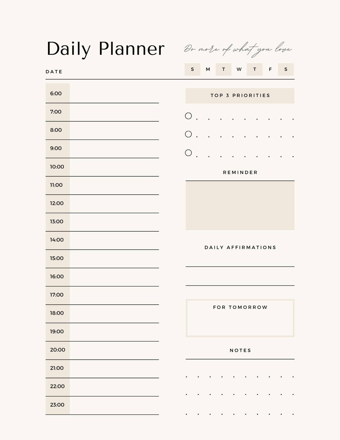 Personal Daily Planner - Daily Digital Planner - Android and iPad ...