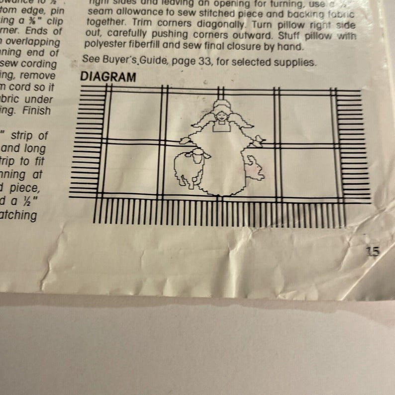 Vtg Praying Hands Prayer Cross Stitch Pattern Christian Easter Grace ...