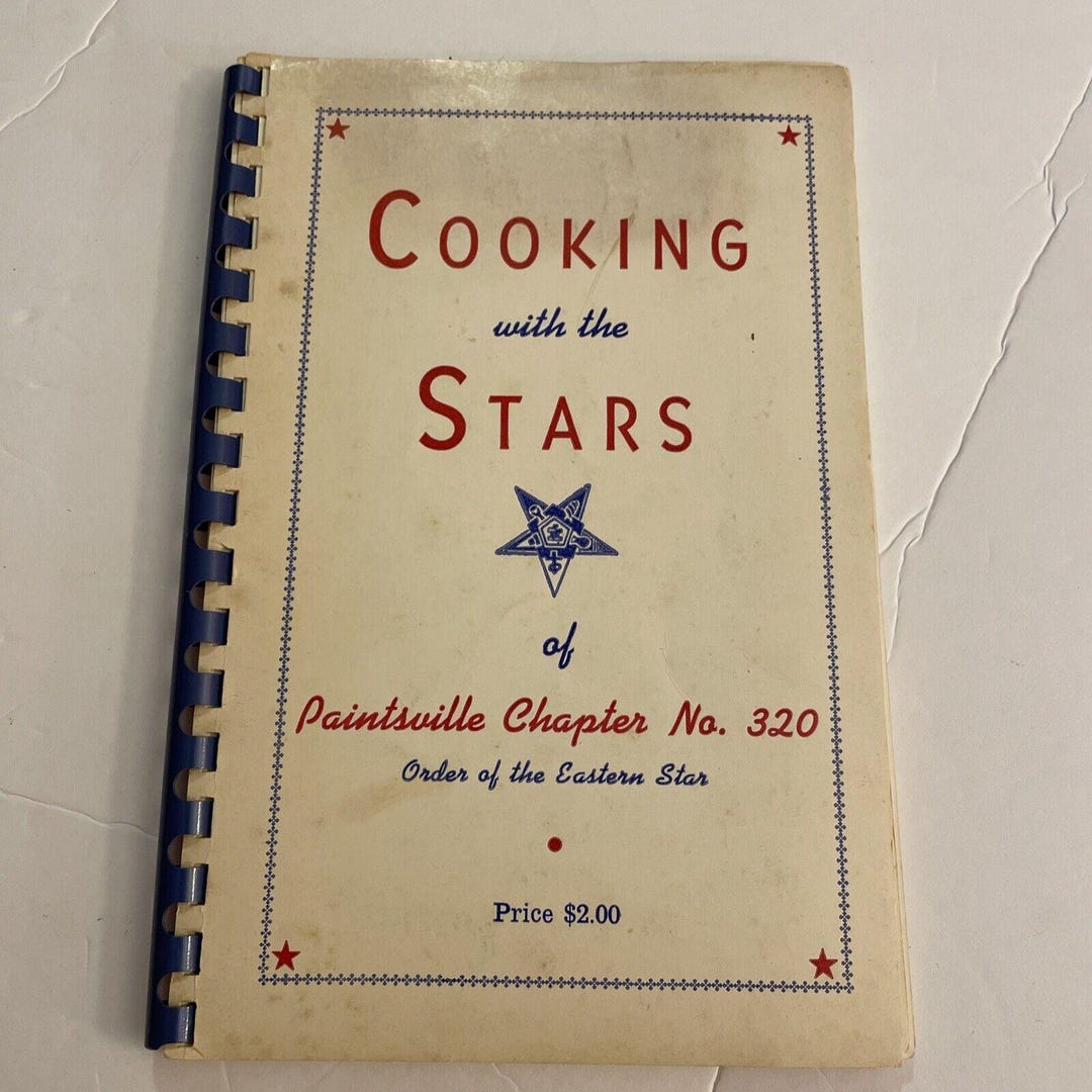 1964 Paintsville KY OES Order of the Eastern Star Cookbook Cook Book ...