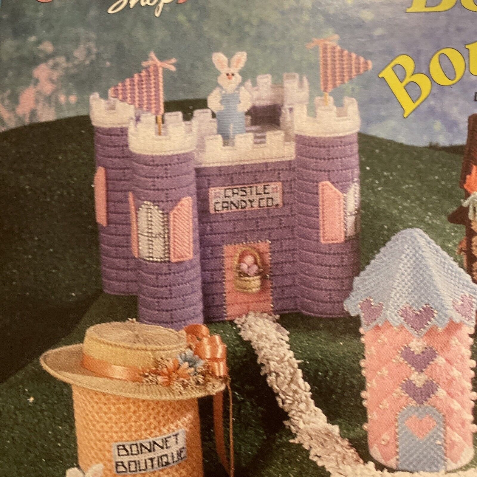 Easter Bunny Boulevard PLASTIC CANVAS PATTERN Rabbit Playset Spring ...