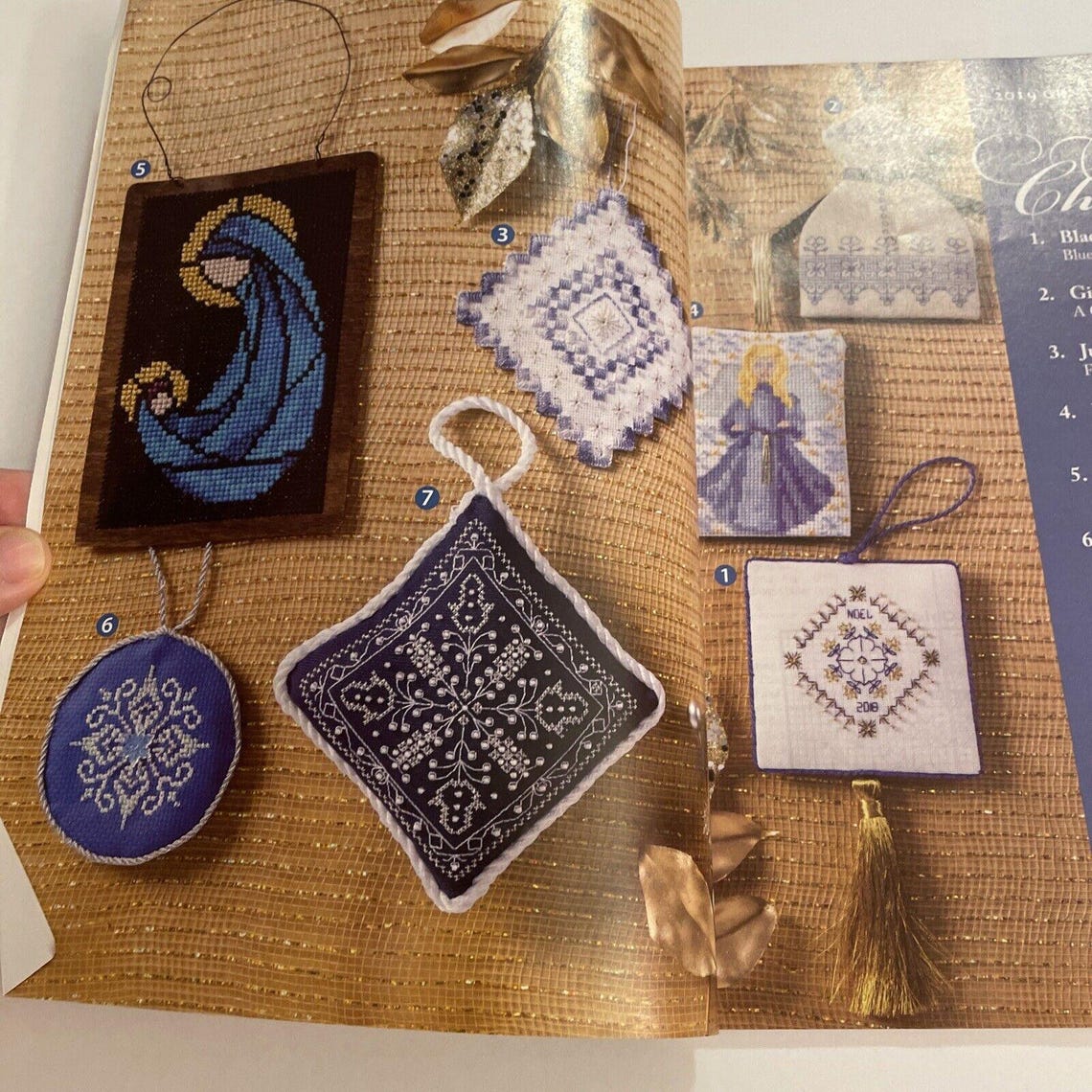 2019 70 Christmas Ornament Cross Stitch Patterns Ursula Michaels Shape ...