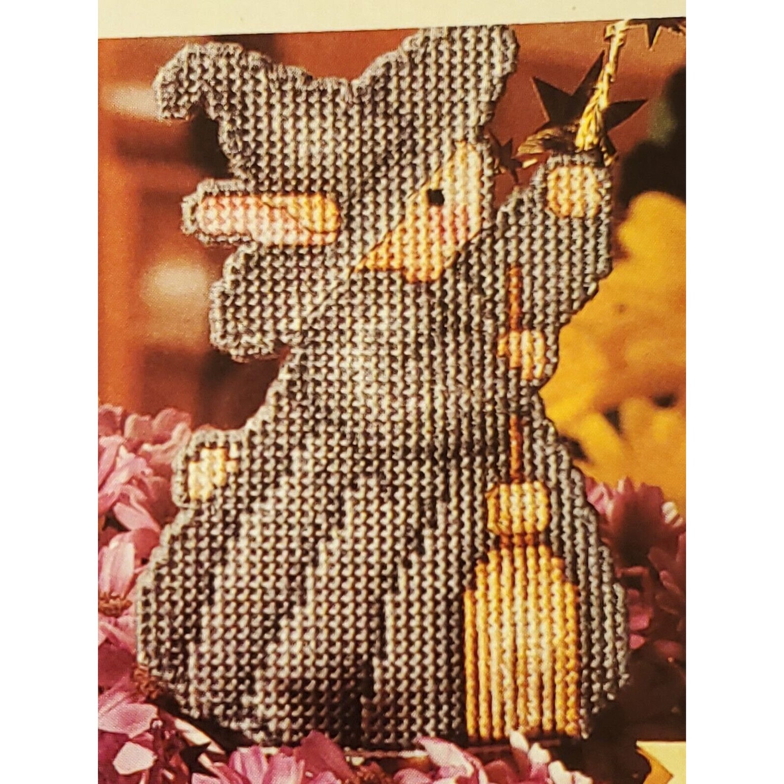 Vtg Halloween Cross Stitch Goblins PATTERN Ghost Mouse Bunny Witch ...
