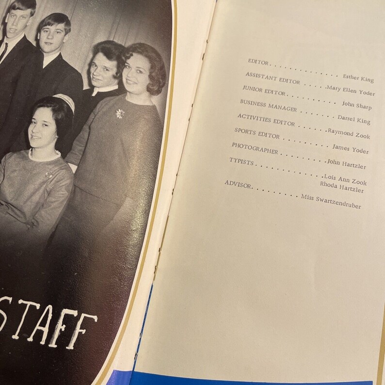 1968 Belleville Mennonite School Yearbook Pennsylvania PA BMS Year Book ...
