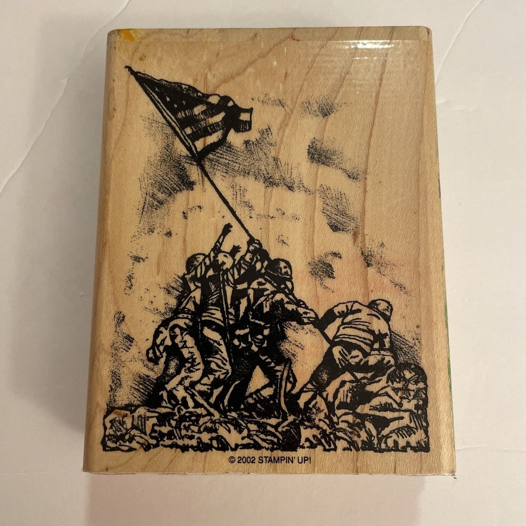 Iwo Jima Marine Core Raising Flab USMC Courage & Honor Stampin' Up ...