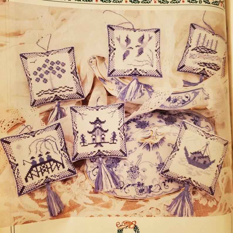 Shepherds Bush Merry and Bright Cross Stitch Pattern Plus Stained Glass ...