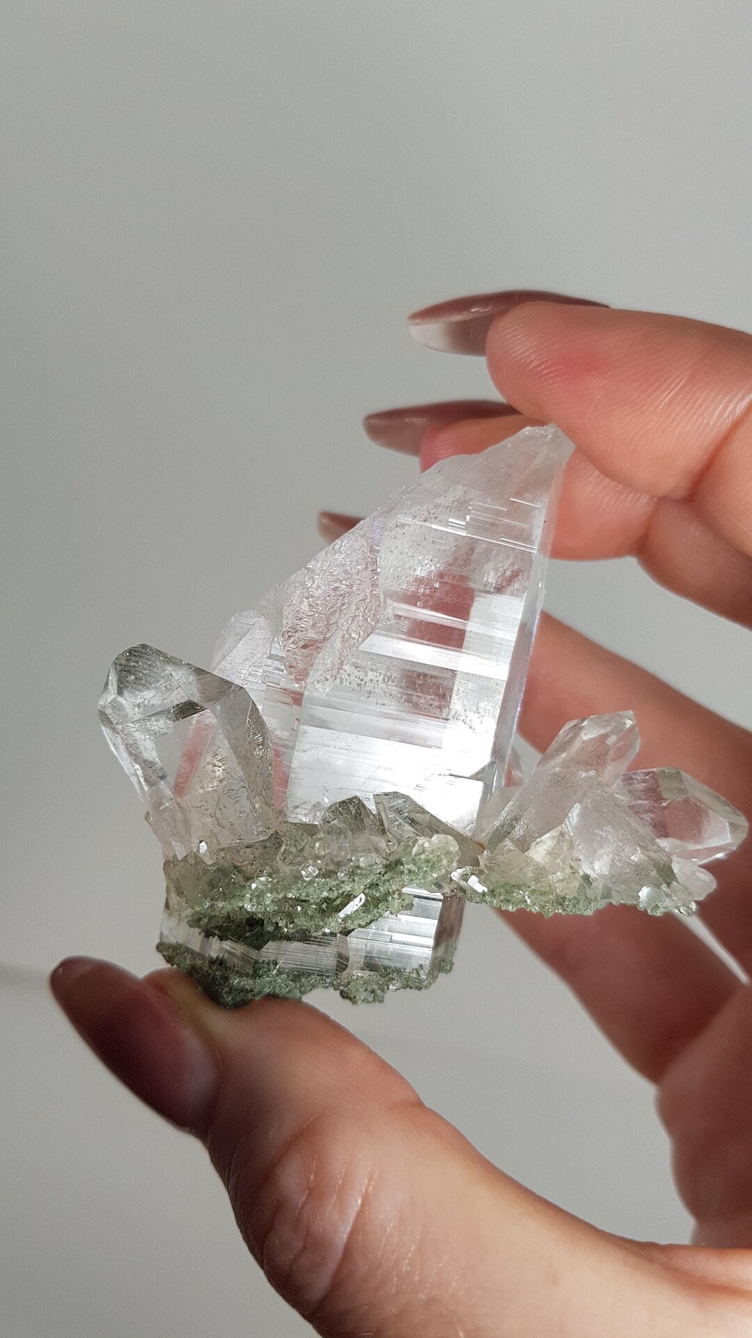 Unique Himalayan Quartz Specimen With Rutile and Green Chlorite - Etsy