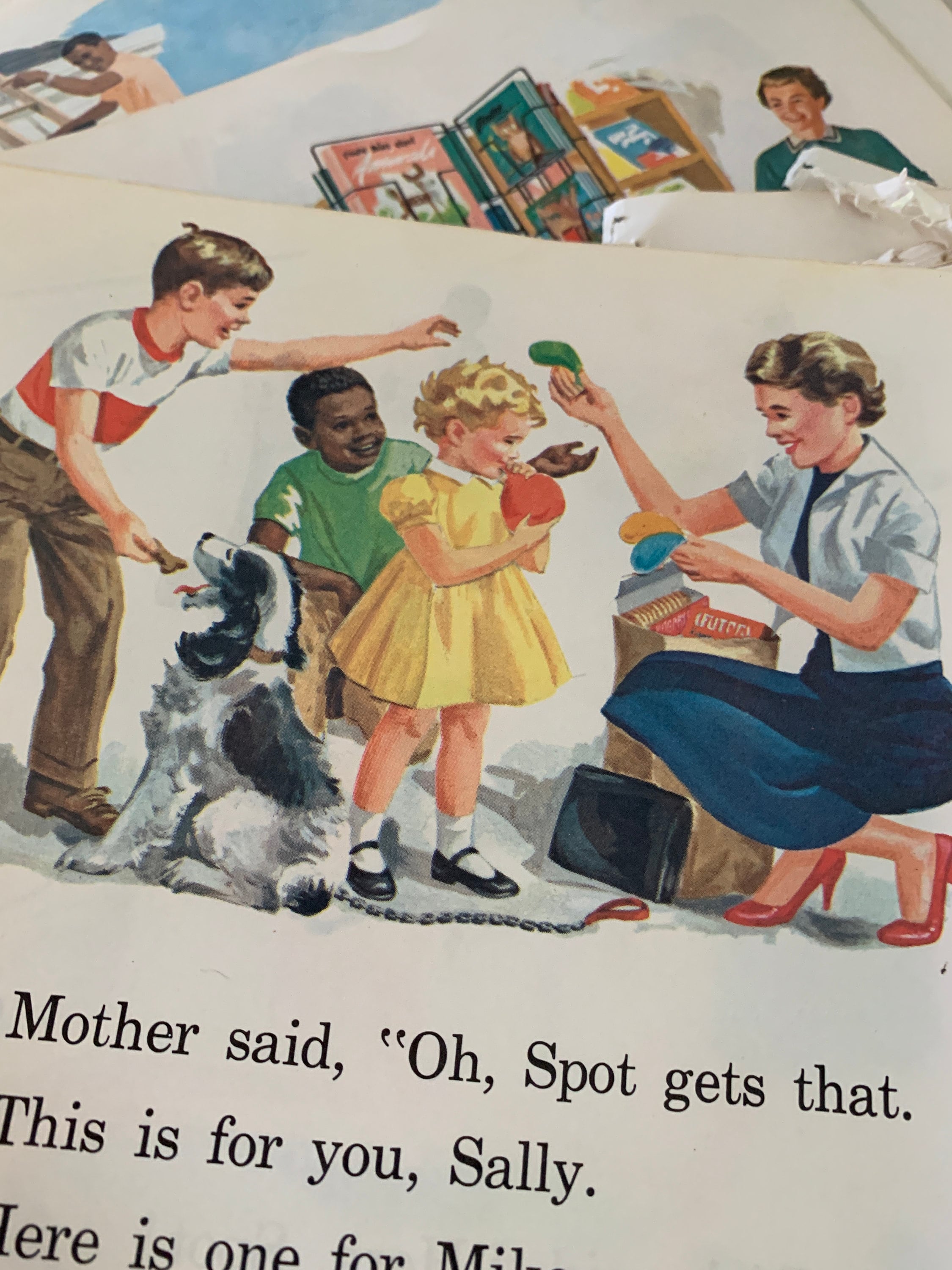 1950s Classroom Reader Pages | Vintage School Book Ephemera for Junk ...
