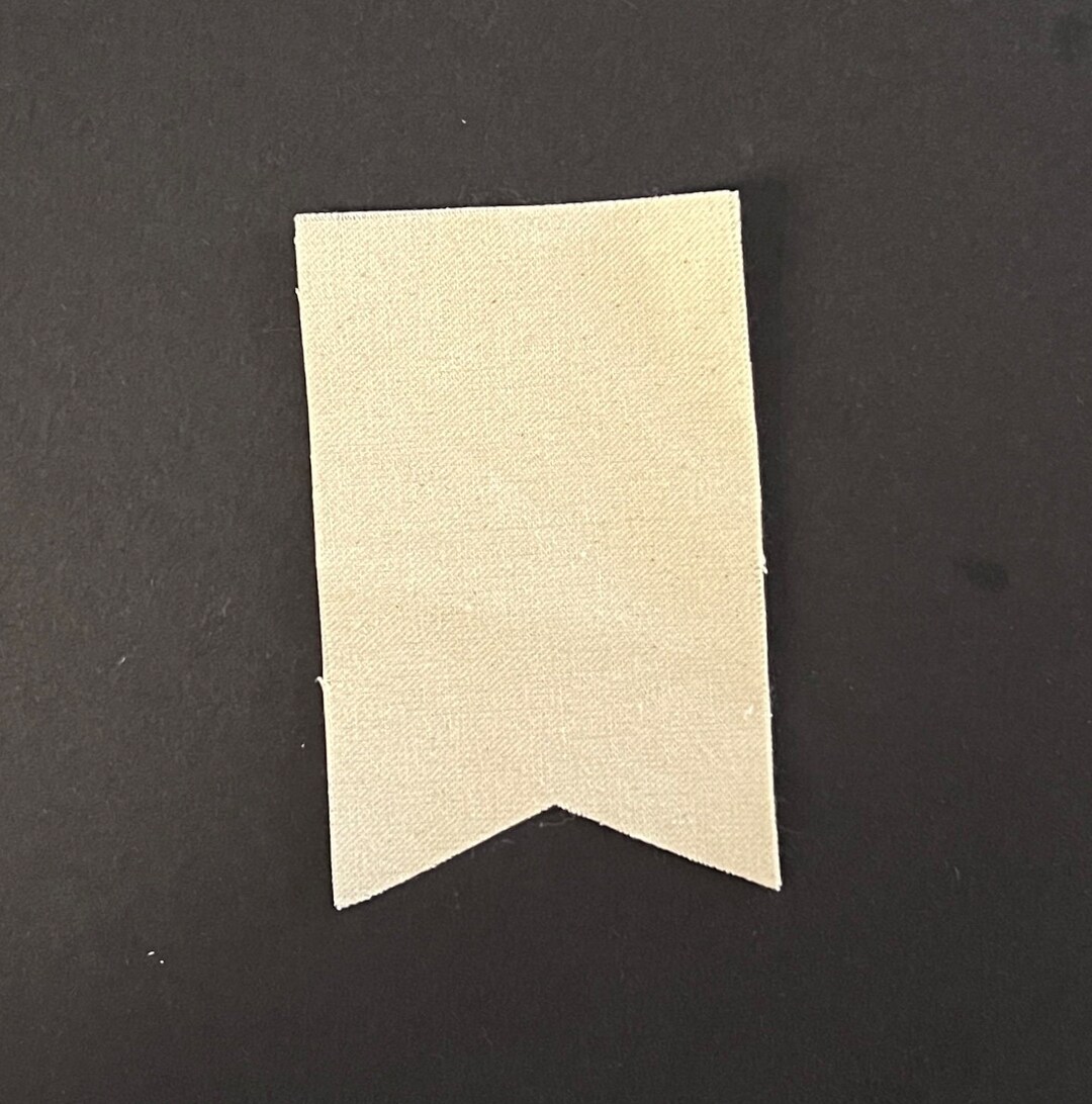 Blank Canvas Fishtail Bunting Flags Neutral Canvas Fabric 2.75 X 4.25 ...
