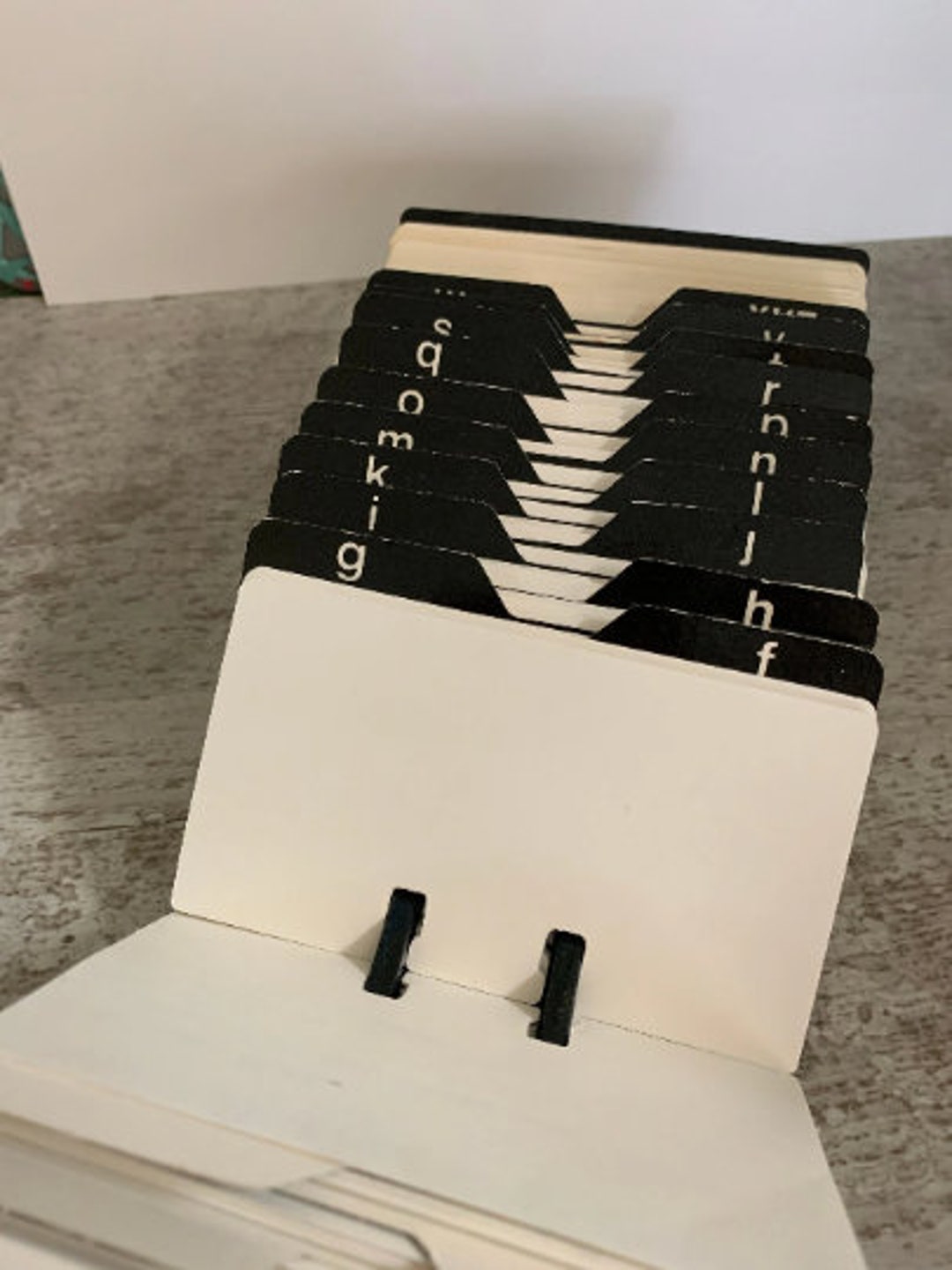 Vintage Rolodex Style Cards 3 X 2 1/4 Inches Set of 100 Listing ...