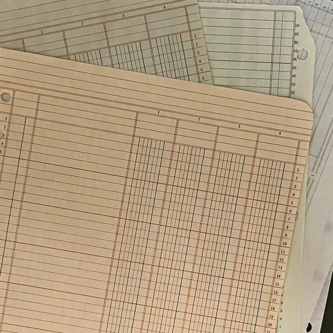 Curated Ledger Paper: Mixed Sizes for Junk Journals (20 Sheets) - Etsy