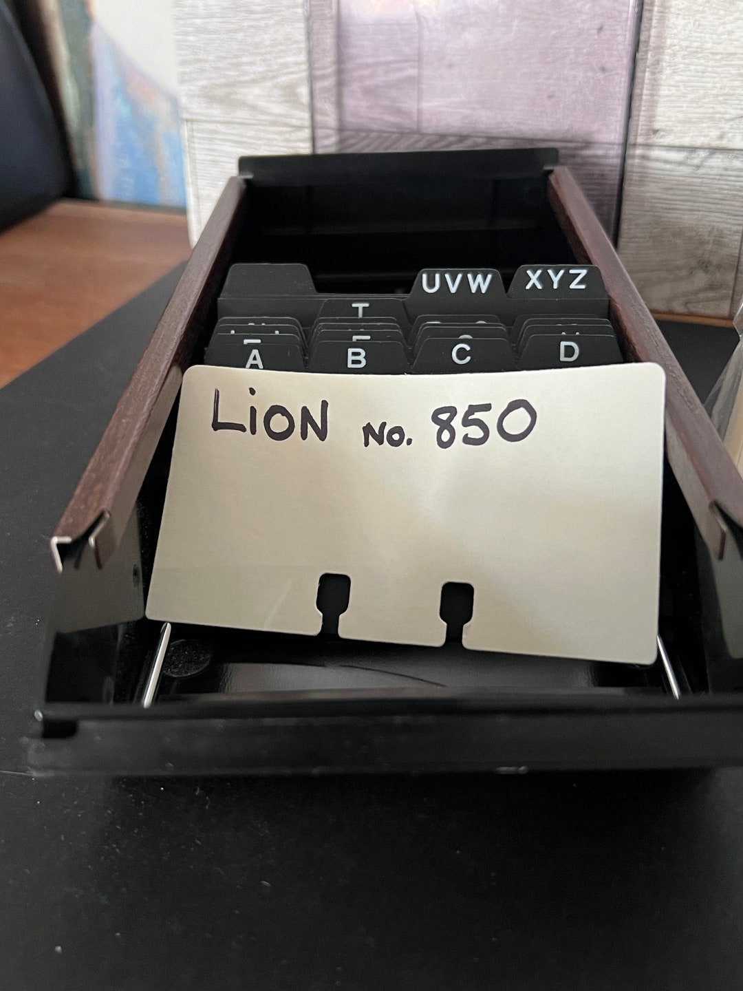 Vintage Rolodex Style Address Book, Rolodex Card File, Lion 850 Office ...