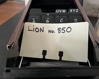 Vintage Bates - Style Address Book, Rolodex Card File, Office Address ...