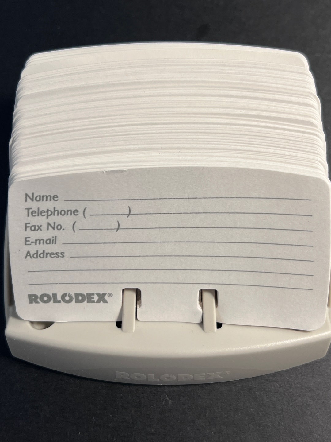 ROLODEX™ PETITE Open Tray Box File Holds 125 2 1/4 X 4 CARDS - Etsy