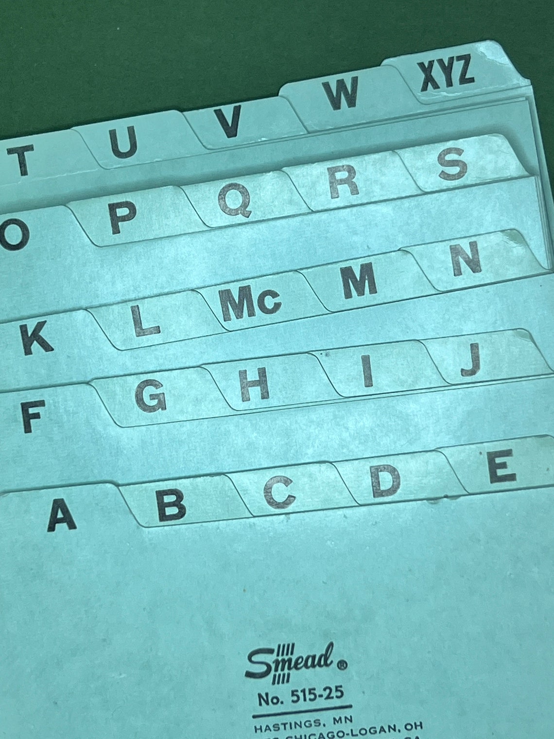 Green Index Divider Cards A-Z Unused 4 X 6 Junk Journal - Etsy