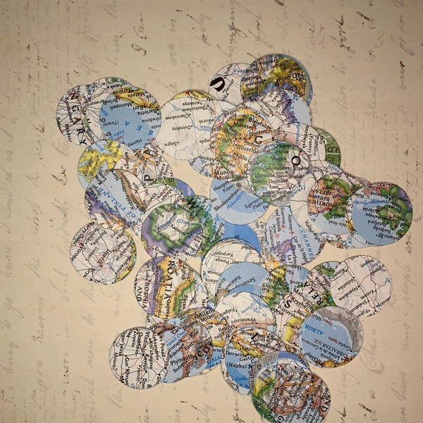 Vintage Atlas Pages - Etsy