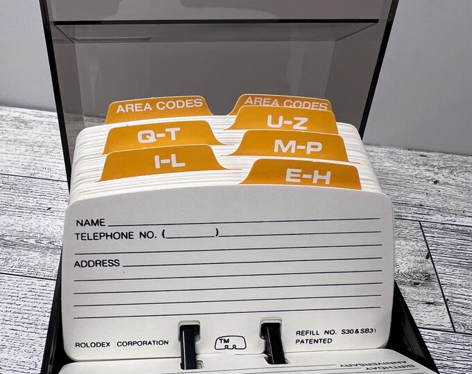 Vintage Rolodex Address Book, Rolodex Card File, Rolodex Collage Cards ...