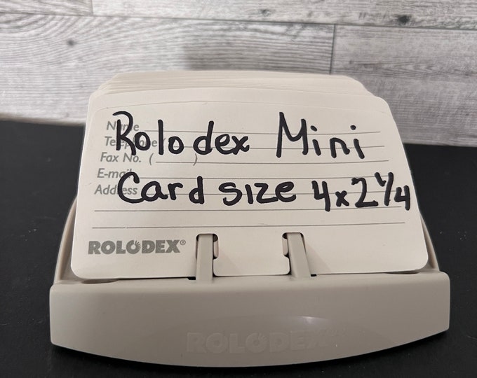 ROLODEX™ PETITE Open Tray Box File Holds 125 2 1/4 X 4 CARDS - Etsy