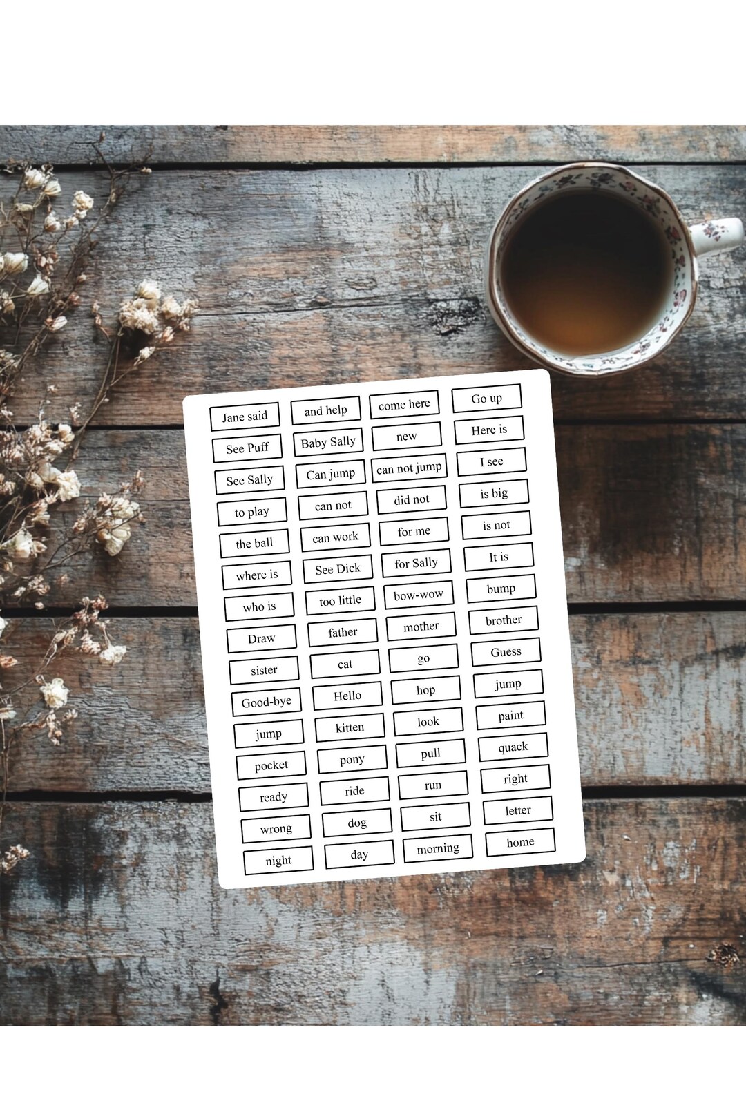 158 Primary School Flash Cards Mini Size Craft And Quilt Cotton Fabric