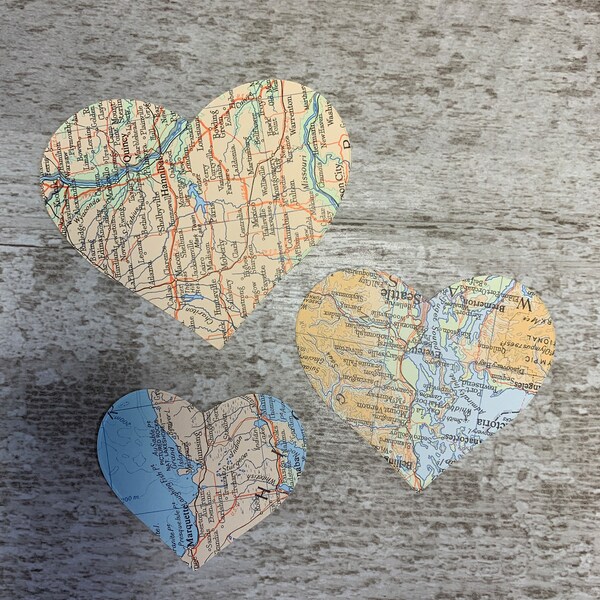 Vintage Atlas Pages - Etsy