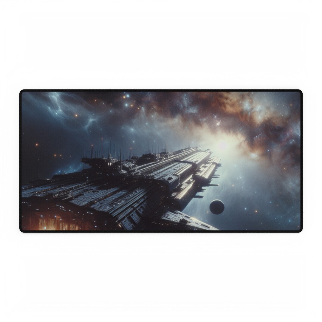 Lorelei Vanbroussard Spaceship Cosmic Mouse Pad - Etsy