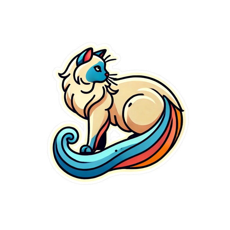 Emilia Casanova - Ragdoll Frolic Art Deco Vinyl Decals - Etsy