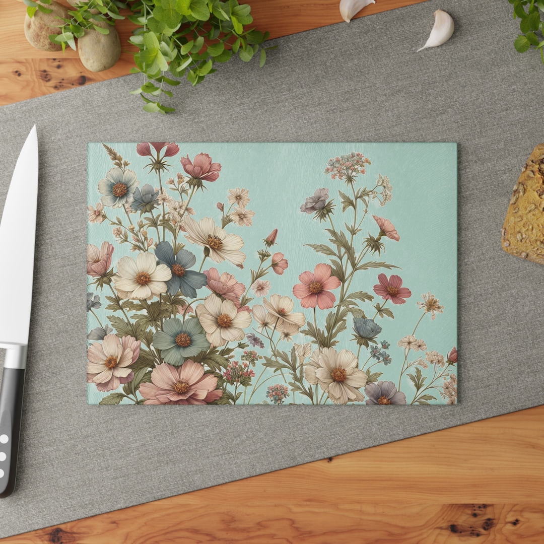 Cottagecore Wildflower Medley Cutting Board - Etsy