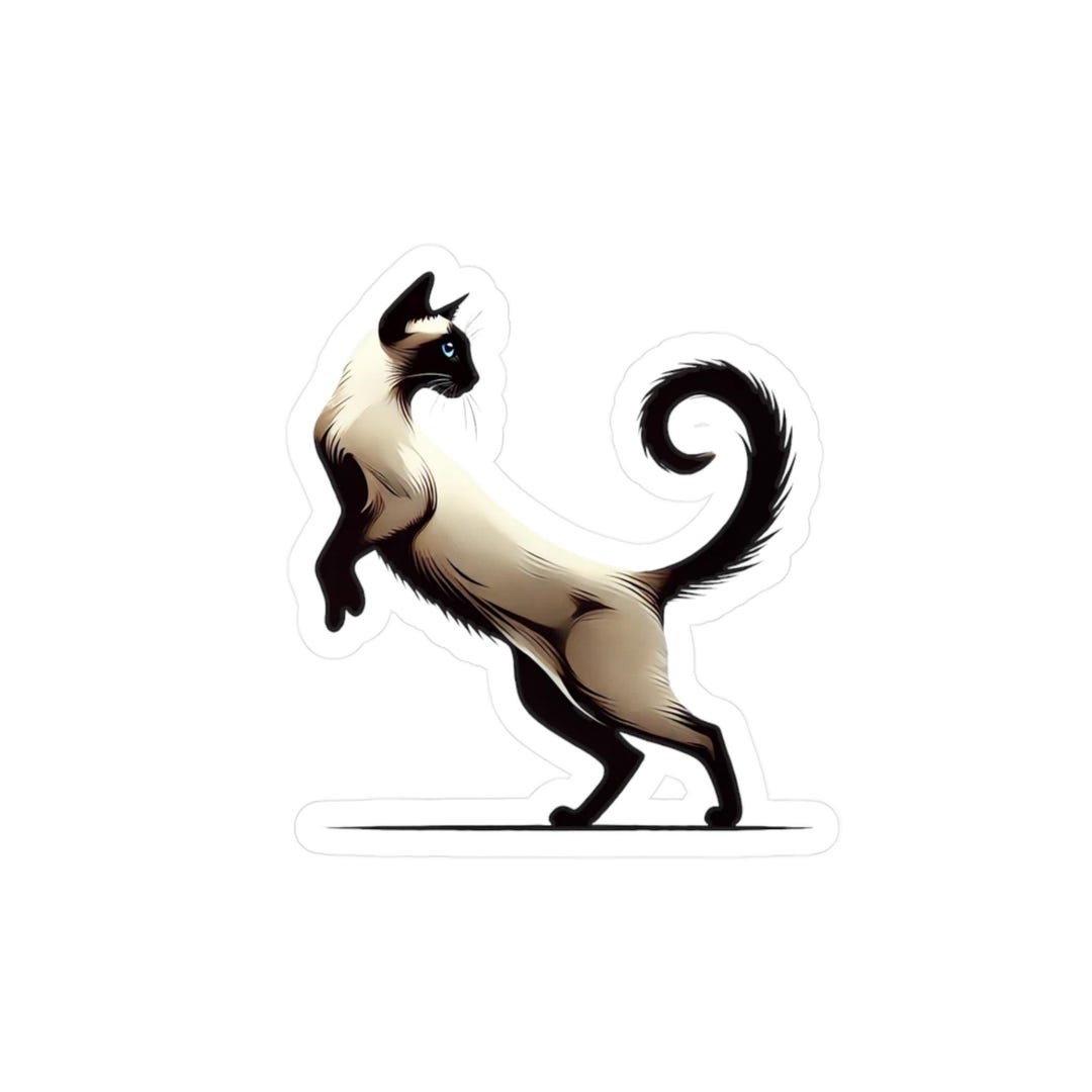 Seraphina Donatelli - Playful Siamese Cat Silhouette Vinyl Decals - Etsy