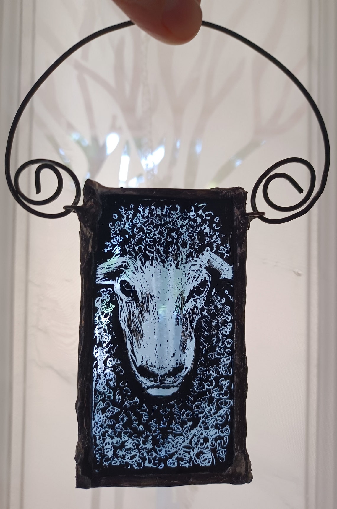 Sheep Stained Glass Suncatcher for Windows Sheep Ewe - Etsy