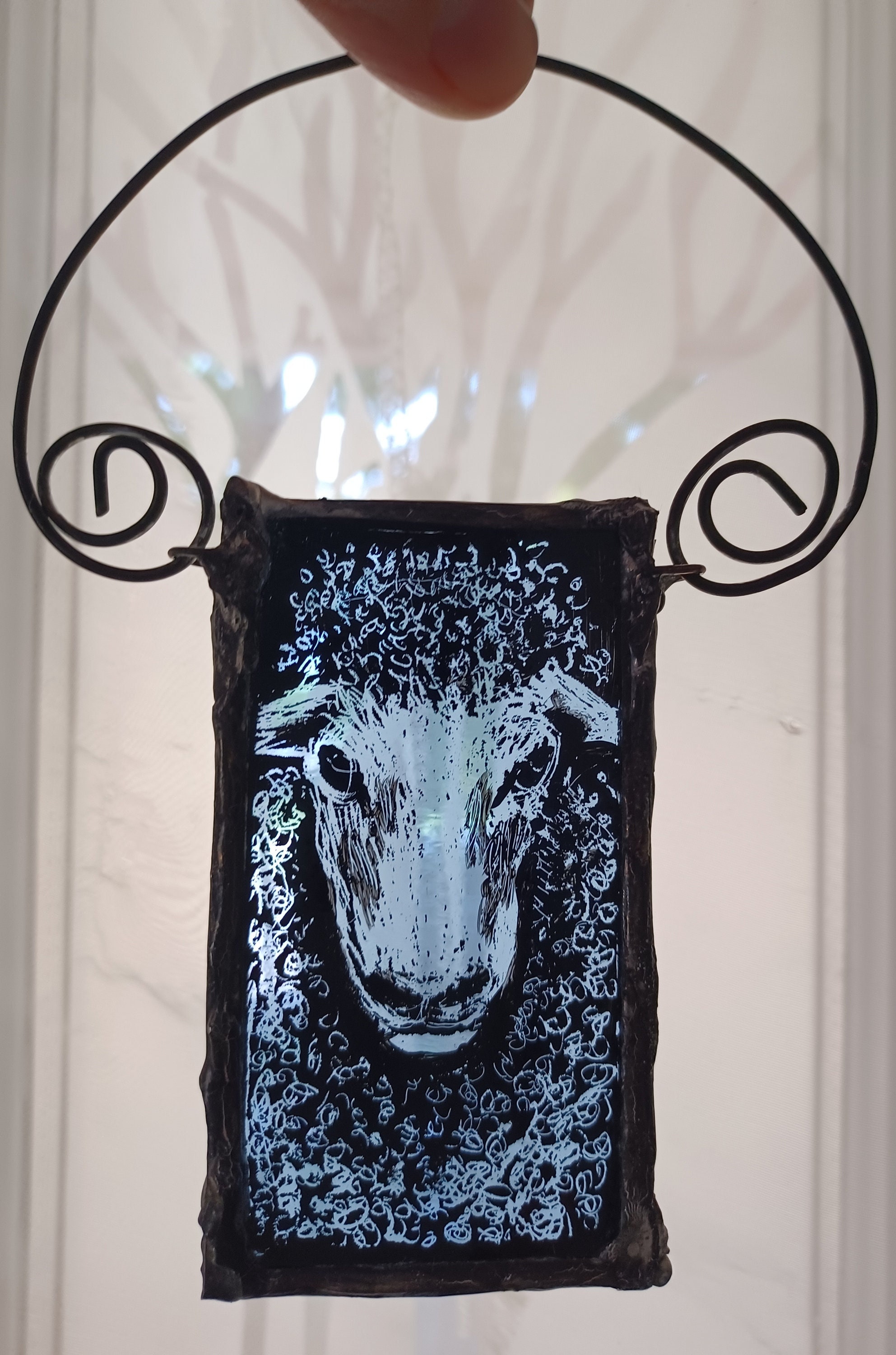 Sheep, Stained Glass, Suncatcher, for Windows, Sheep, Ewe, Illustration ...