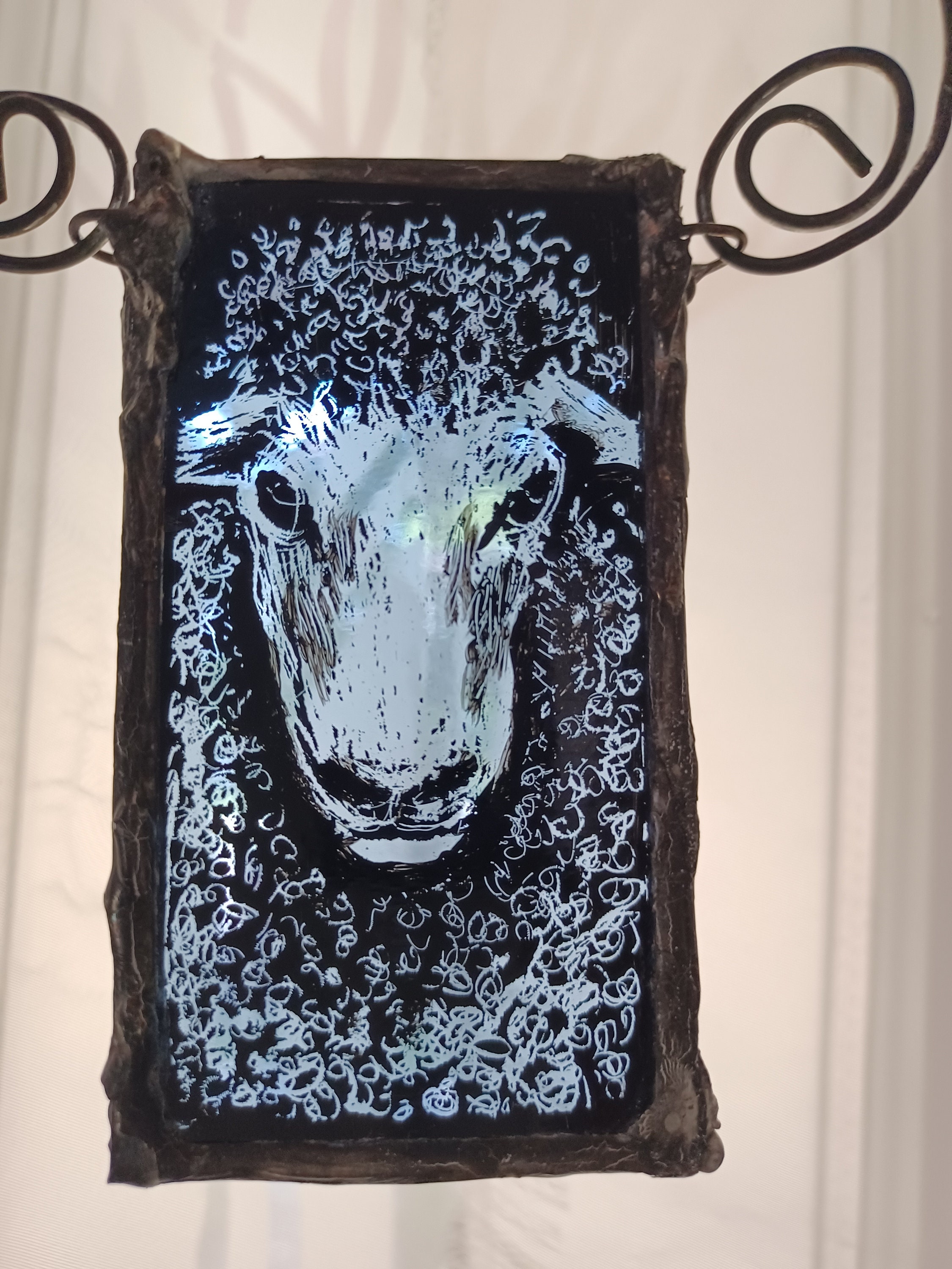 Sheep, Stained Glass, Suncatcher, for Windows, Sheep, Ewe, Illustration ...