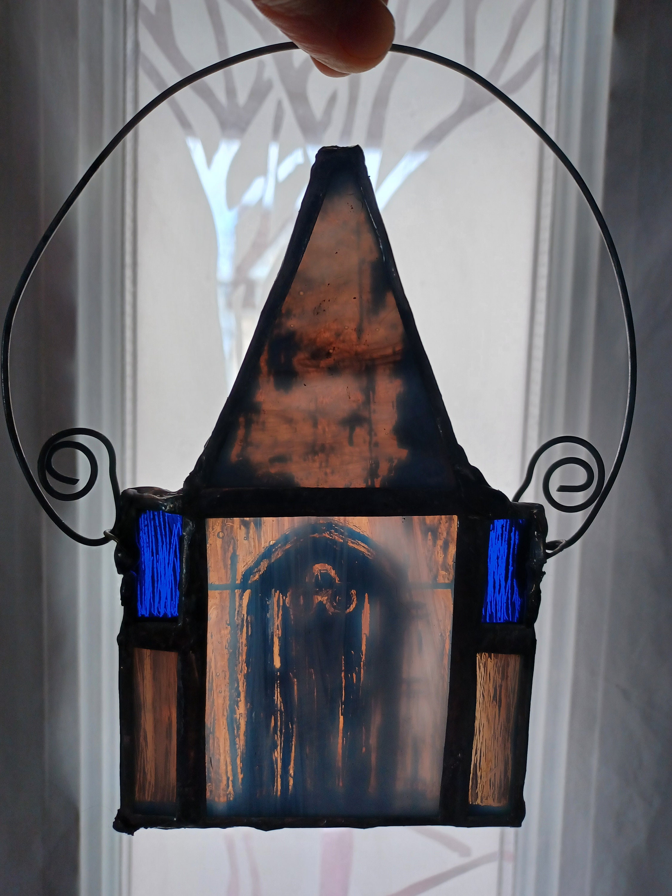 Mausoleum Stained Glass, Graveyard, Sunchatchers, for Windows ...