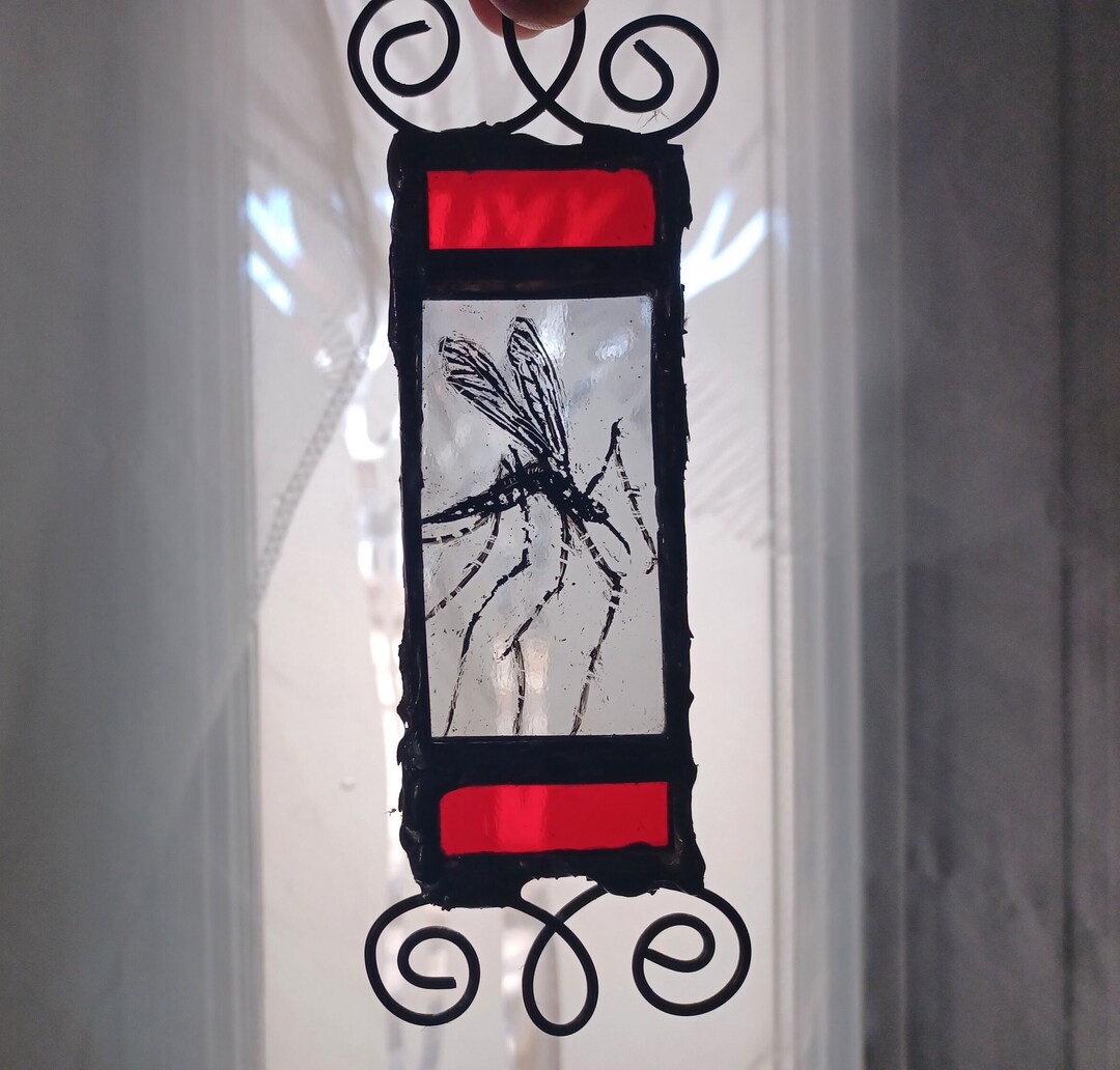 Insect Stained Glass, Suncatcher, for Windows, Nature, Goth ...