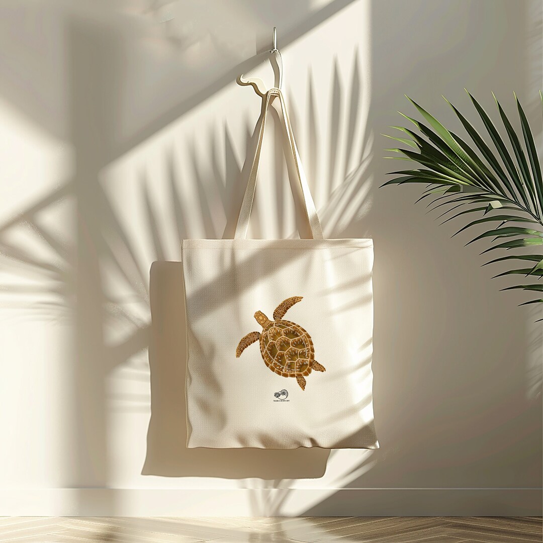 Sea Turtle Tote Bag | Turtle Tote, Sea Turtle Tote, Marine Biology Tote ...