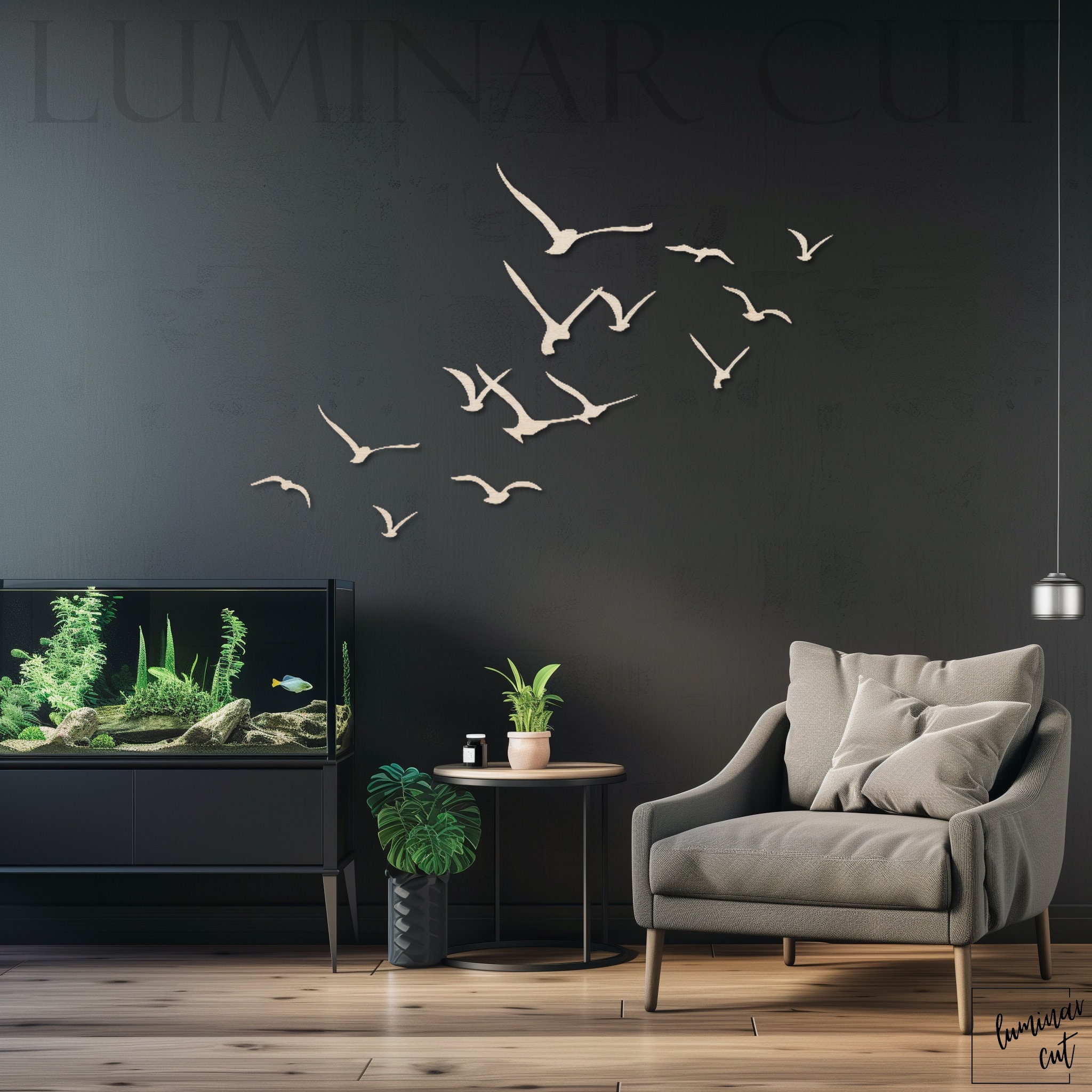 Personalized Flying Birds Wood Sign Custom Wooden Wall Art Plywood ...