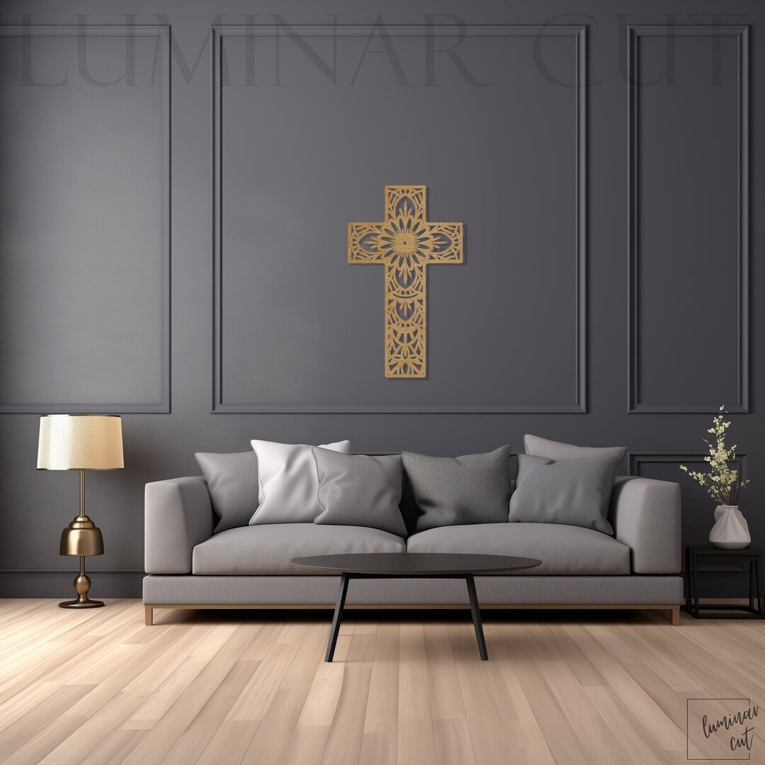 Custom Cross Wood Sign • Religious Wooden Wall Art • Handmade Plywood ...