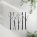 Set of 5 Trees Wood Sign • Custom Decorative Wooden Wall Art • Tree ...