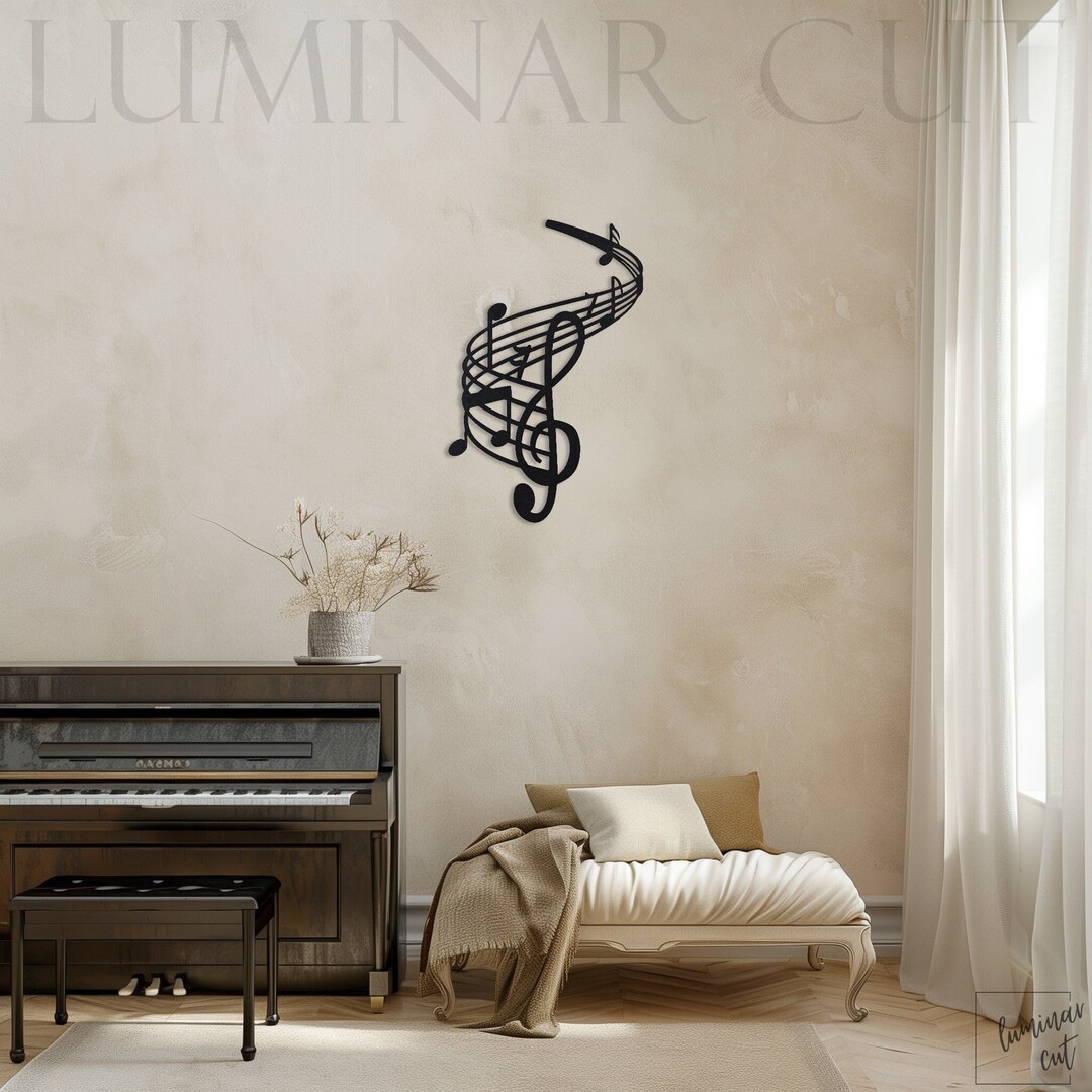 Personalized Music Notes Wood Sign • Custom Musician Wooden Wall Art ...