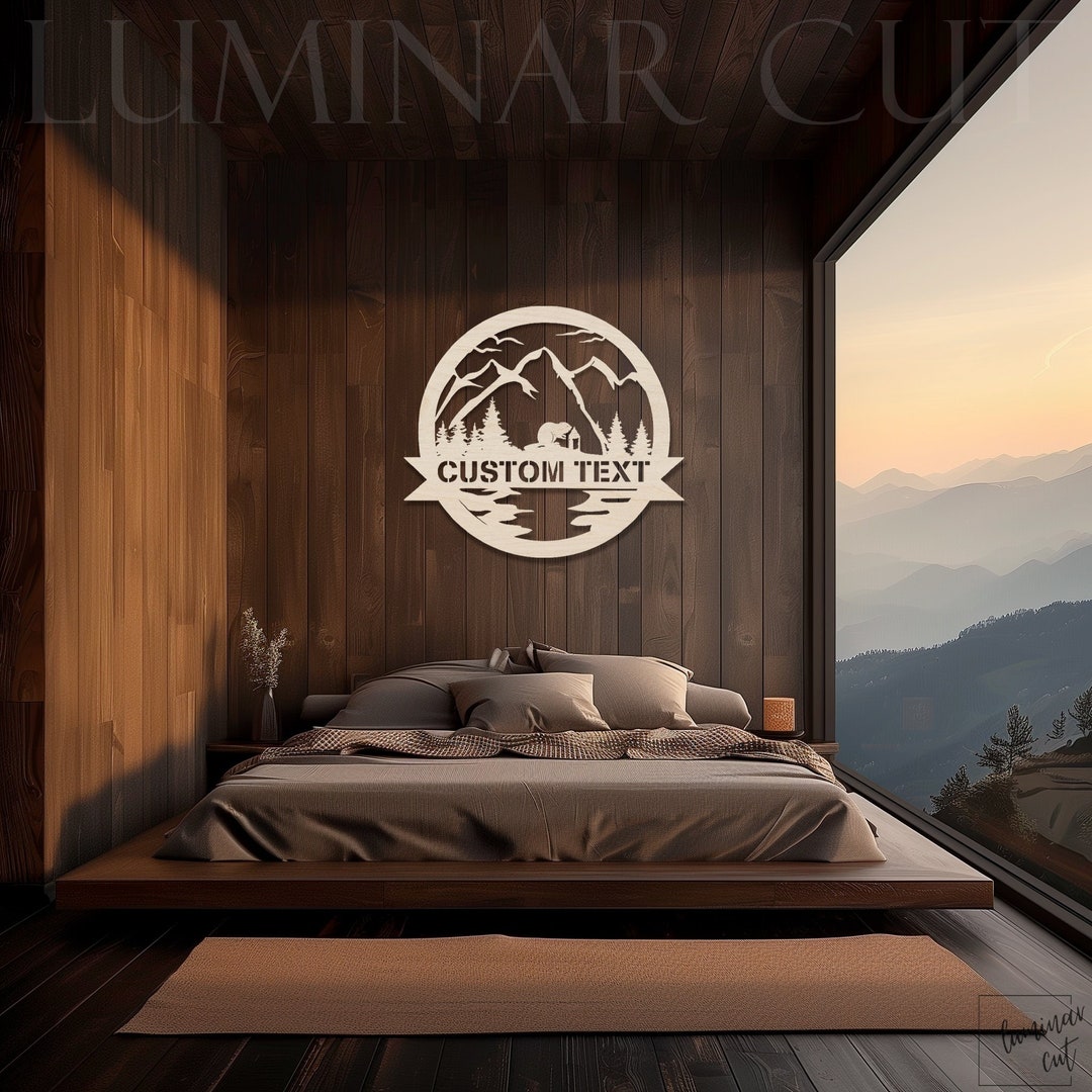 Personalized Beaver Wood Sign • Custom Wooden Wall Art • Forest House ...