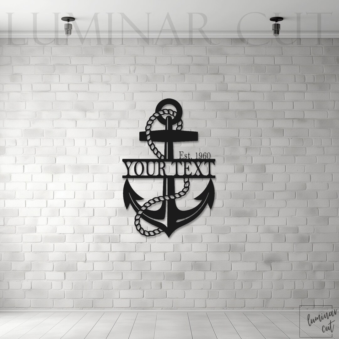 Personalized Nautical Sign • Custom Captain Wooden Wall Art • Indoor ...