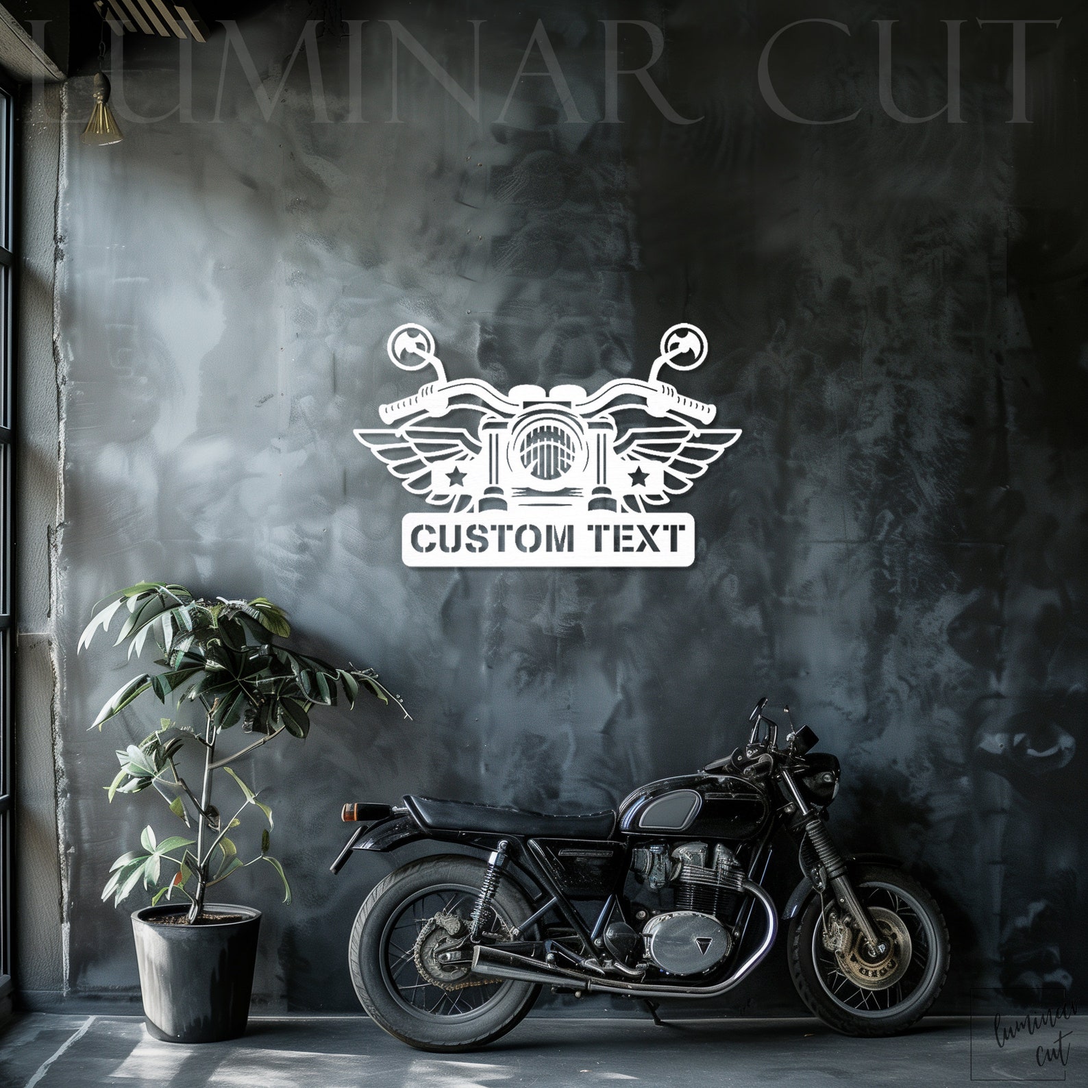 Custom Motorcycle Wood Wall Sign Personalized Automotive Lover Wooden ...