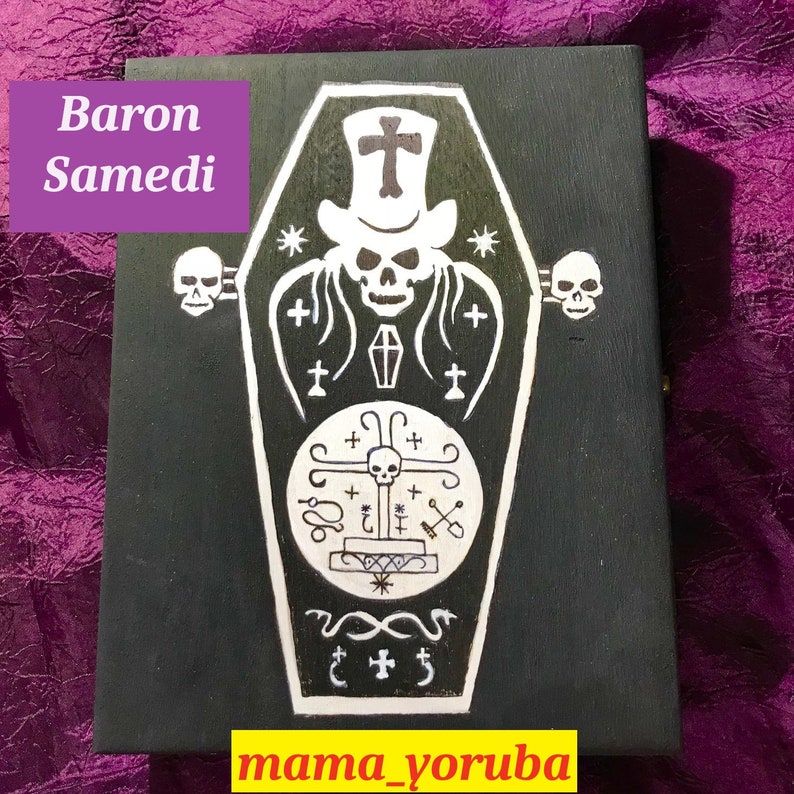 Powerful Baron Samedi Voodoo Offering Box Handmade - Etsy